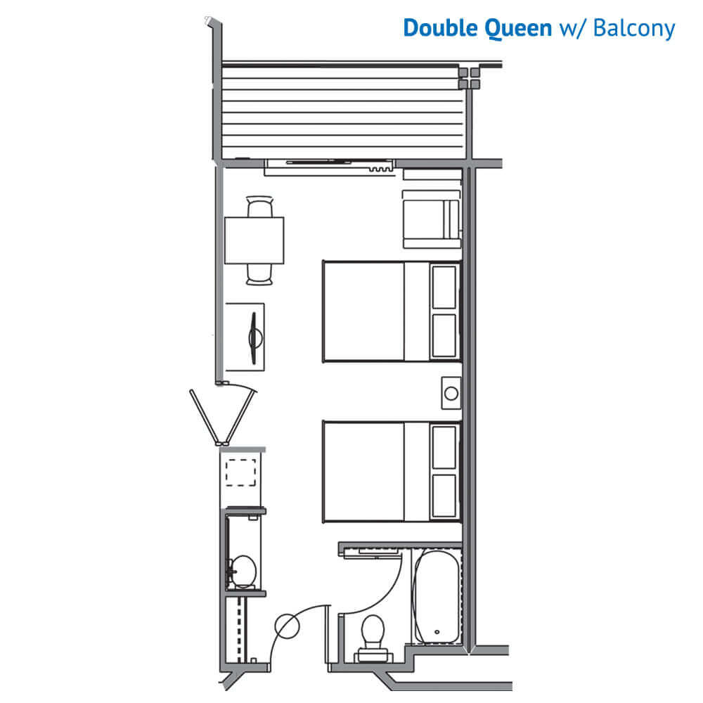 Double Queen with Balcony - Wilderness at the Smokies