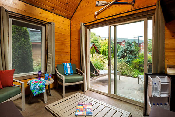 Indoor and Outdoor Cabanas - Wilderness at the Smokies